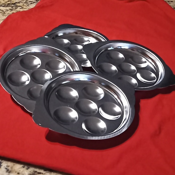 KNOBLER | Kitchen | Set Of 4 Escargot Dish Snail Plate 6hole 88 ...
